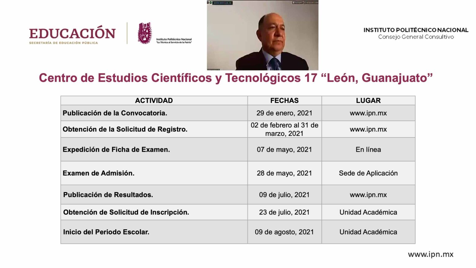 Emiten convocatoria para bachillerato del CECYT 17 - Prensa Animal