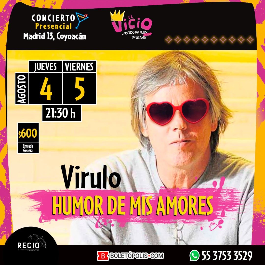 Vuelve a El Vicio Alejandro García Villalón “Virulo” - Prensa Animal