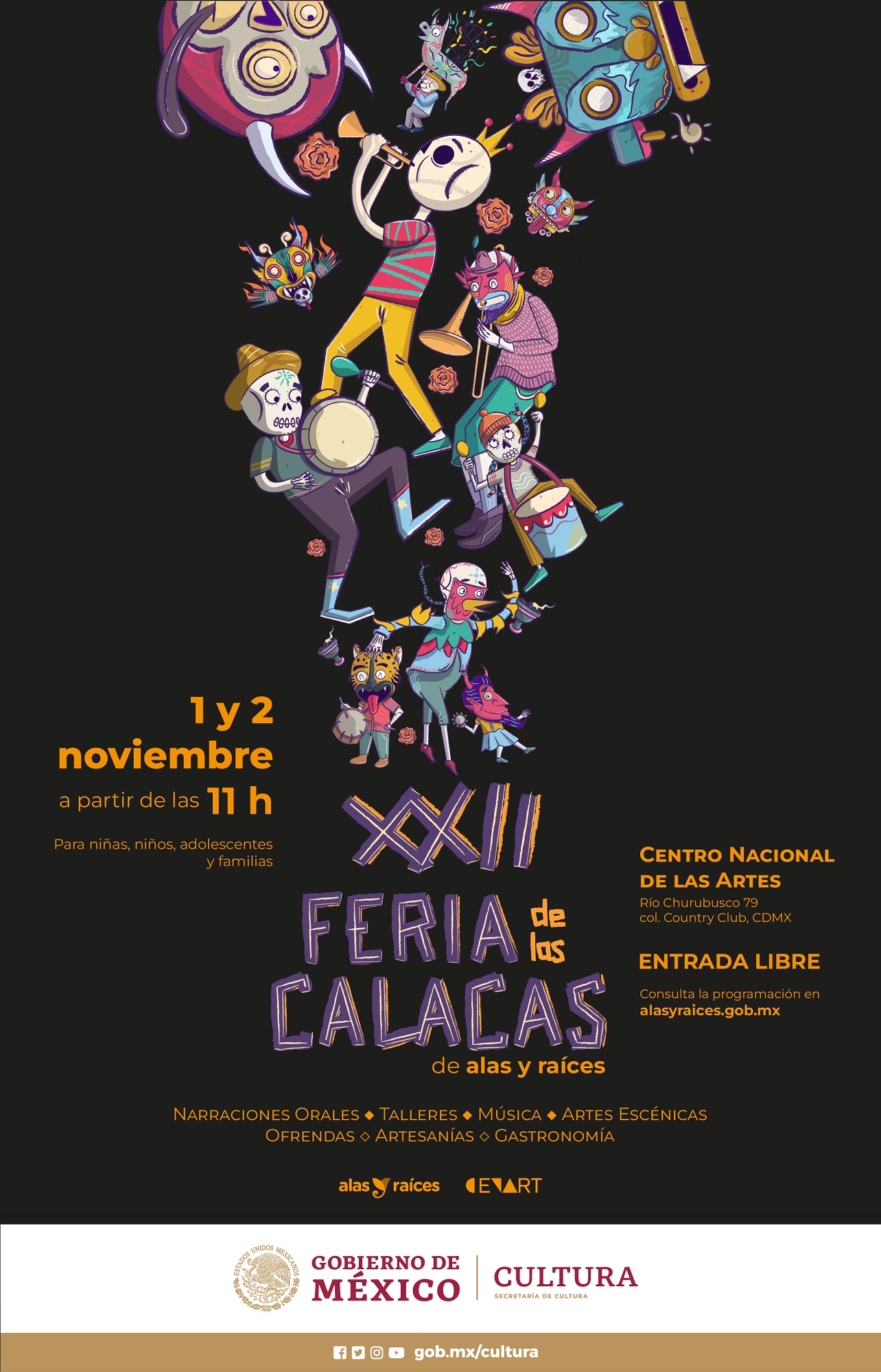 Regresa la Feria de las Calacas de Alas y Raíces - Prensa Animal