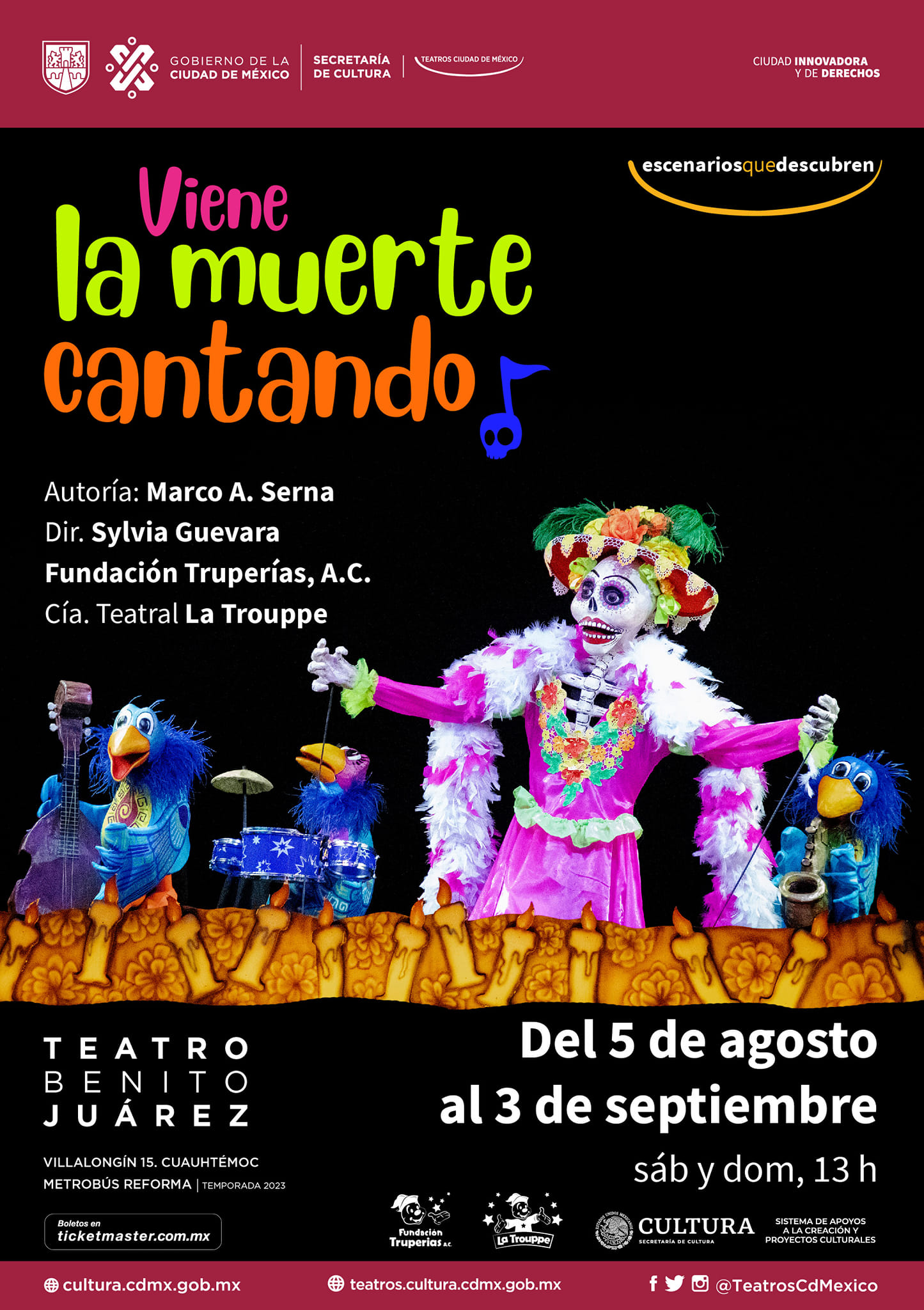 La Trouppe presenta Viene la muerte cantando - Prensa Animal