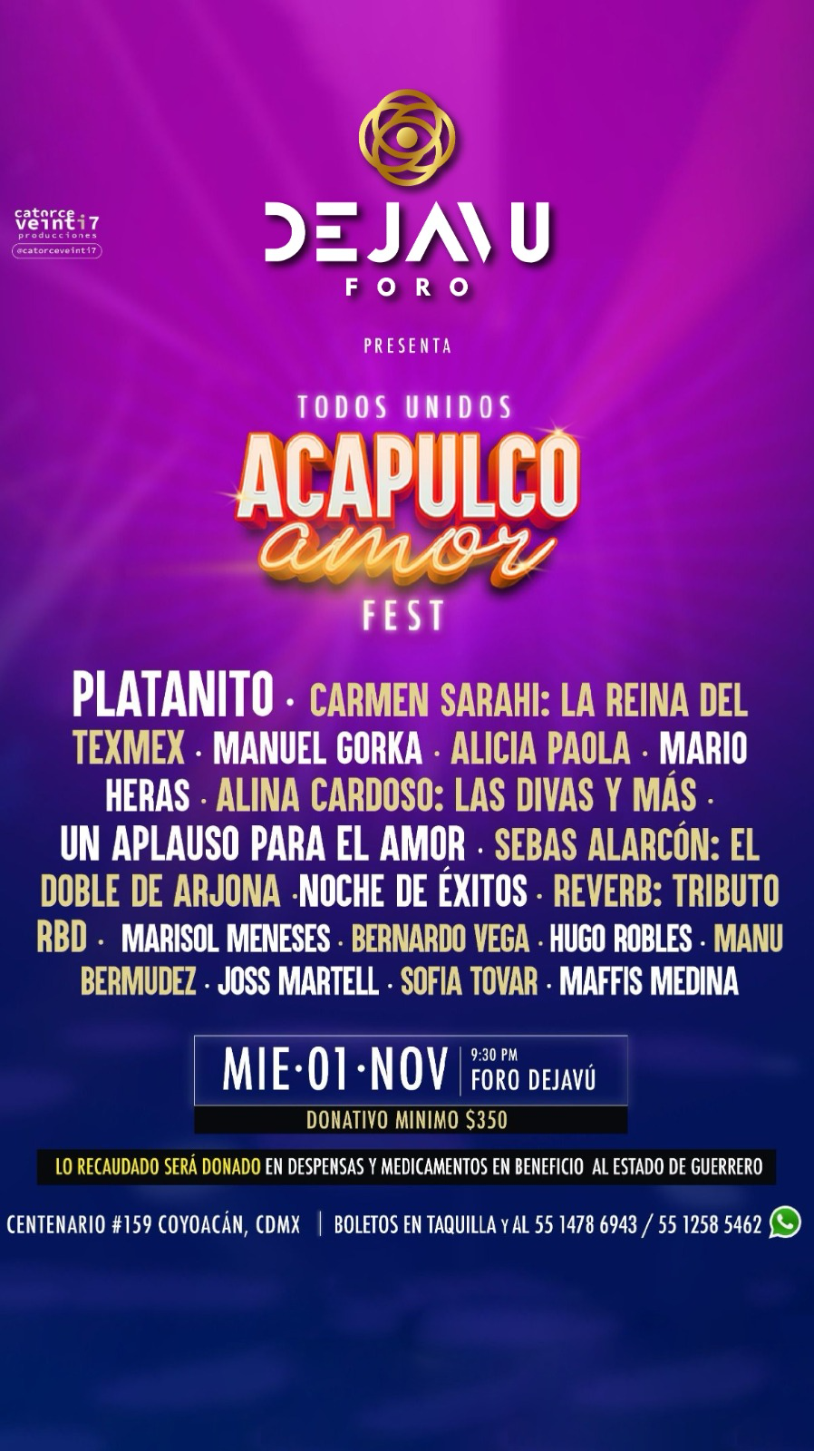 Todos unidos… Acapulco Amor Fest: Un show con causa - Prensa Animal