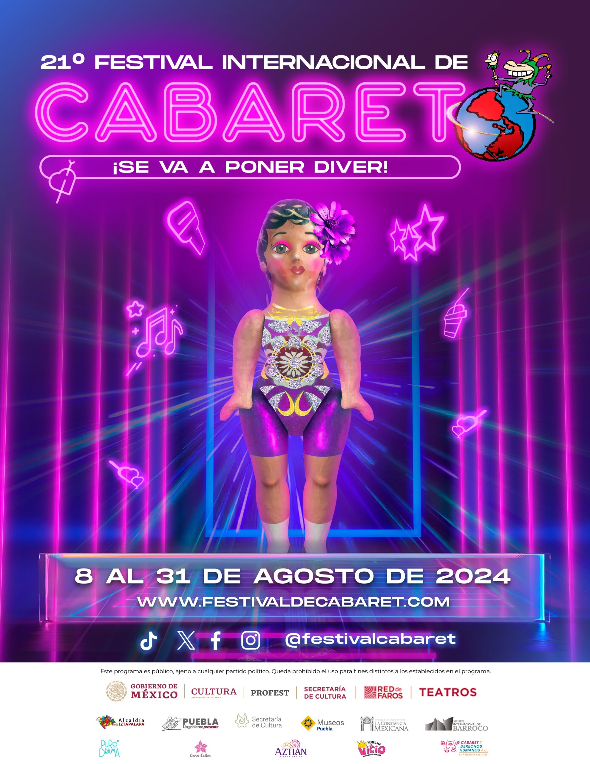 ¡Todo listo para el 21º Festival Internacional de Cabaret! - Prensa Animal