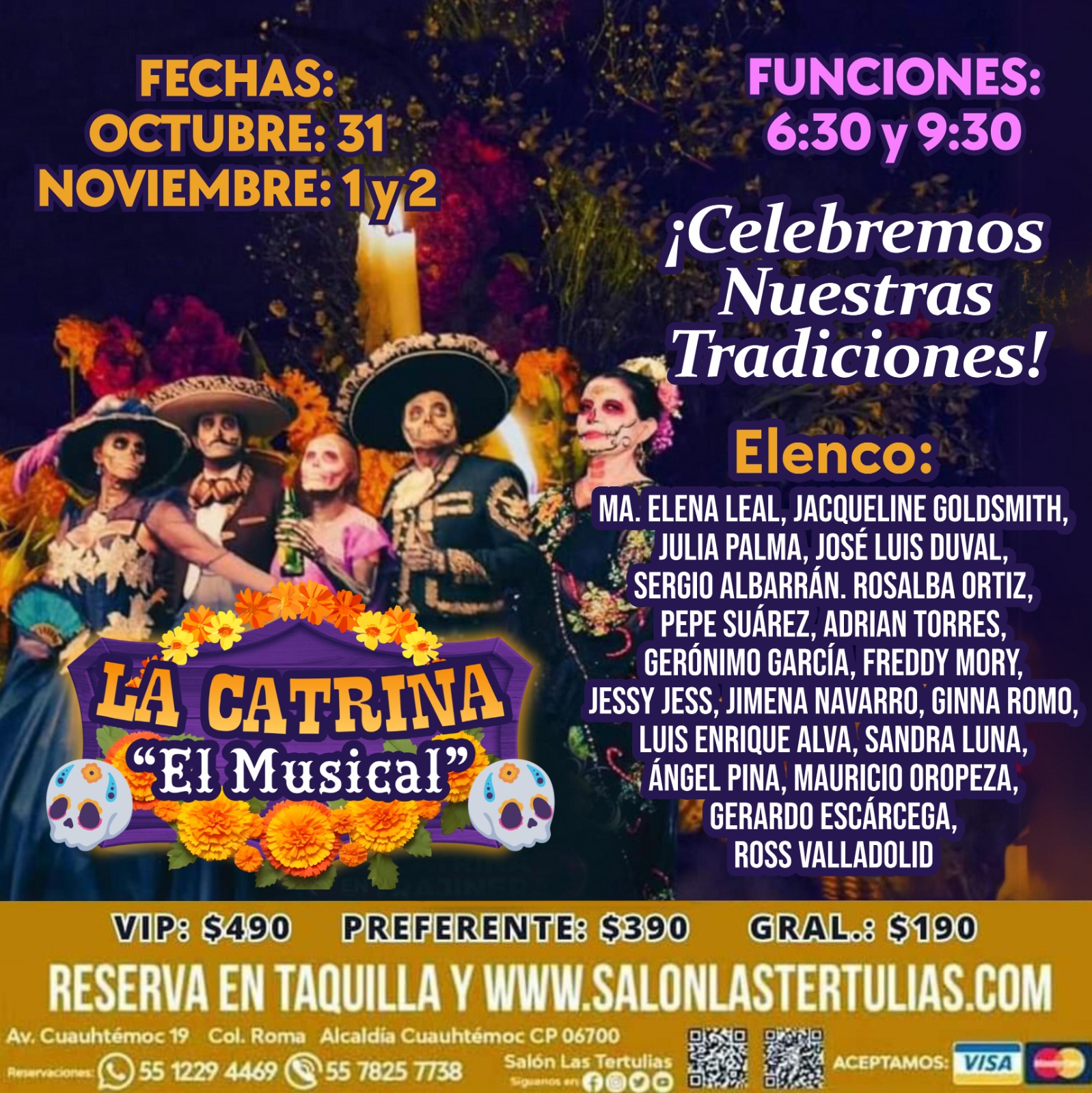Conmemora el Día de Muertos con La Catrina “El Musical” - Prensa Animal