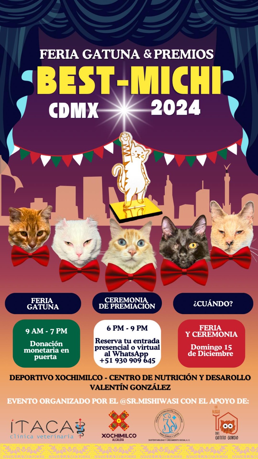 Los premios Best Michi 2024 llegan a la CDMX - Prensa Animal