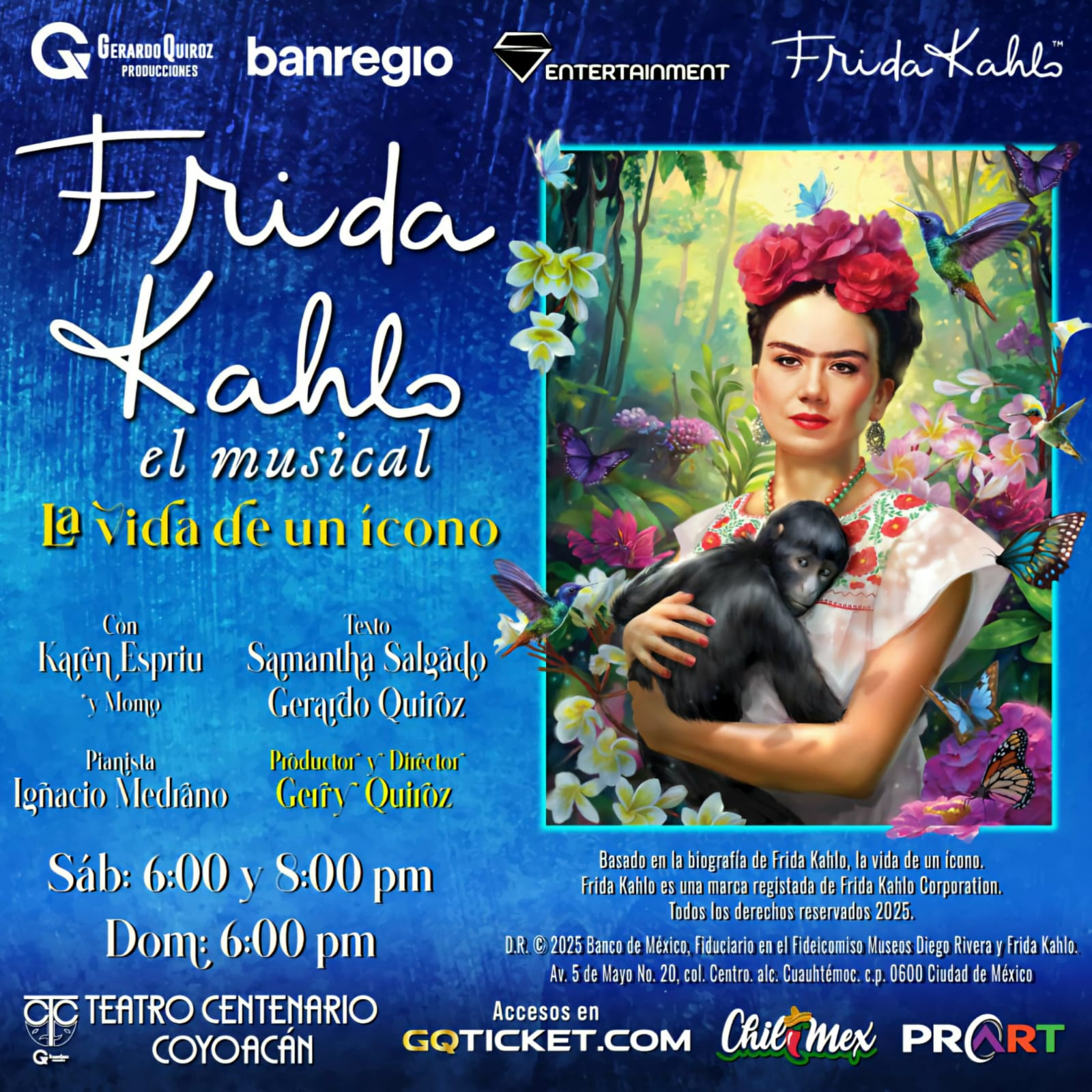 "𝗙𝗿𝗶𝗱𝗮 𝗞𝗮𝗵𝗹𝗼- 𝗘𝗹 𝗠𝘂𝘀𝗶𝗰𝗮𝗹: (La vida de un ícono) - Prensa Animal